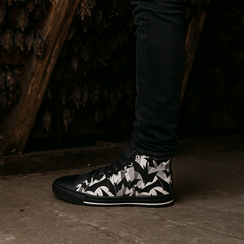 Bat Cubism - Men's Classic High Top Sneakers – Grave Walkers